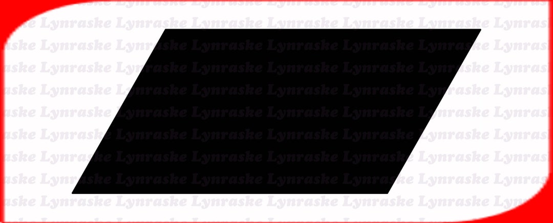 Parallelogram Silhouette SVG, Svg, Dxf, Cricut, Silhouette Cut File ...