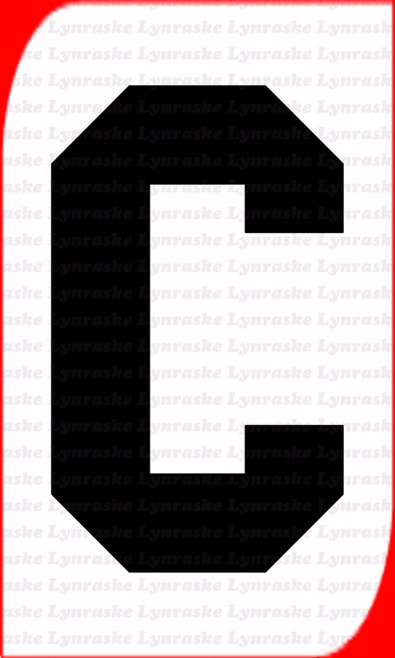 Letra C Silueta SVG svg dxf Cricut Silhouette Cut File - Etsy España