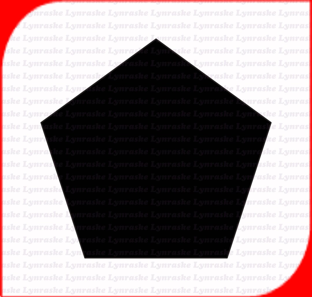 Pentagon Silhouette SVG, Svg, Dxf, Cricut, Silhouette Cut File, Instant ...