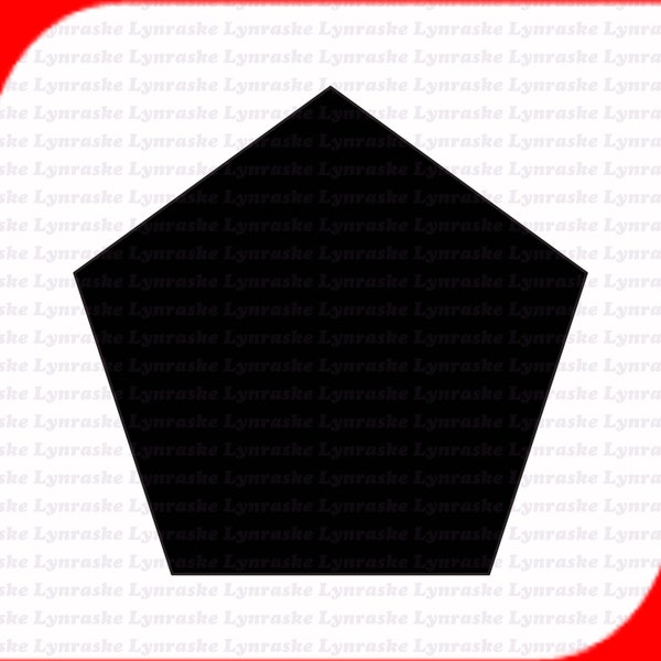 Pentagon Svg - Etsy