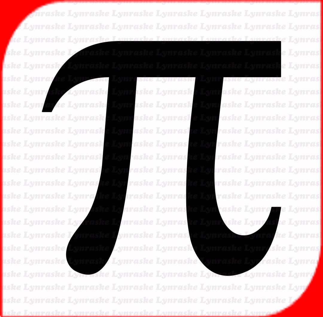 Pi Silhouette SVG, Svg, Dxf, Cricut, Silhouette Cut File, Instant ...
