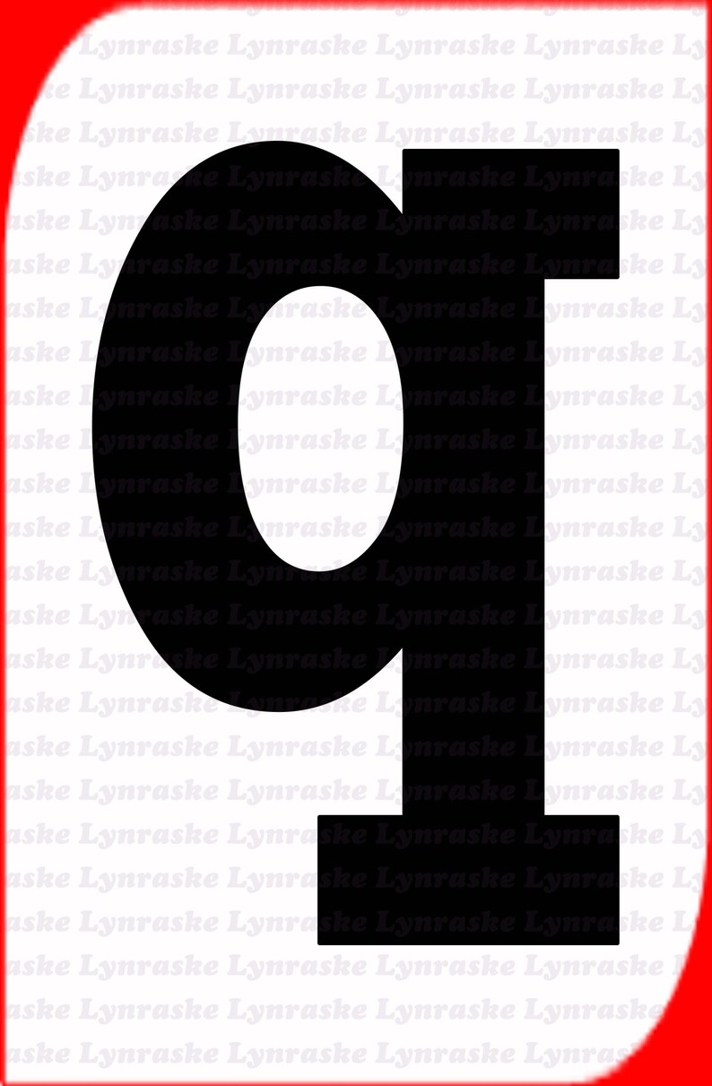 Lowercase Letter Q Silhouette SVG Svg Dxf Cricut - Etsy
