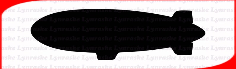 Blimp Silhouette SVG, Svg, Dxf, Cricut, Silhouette Cut File, Instant ...