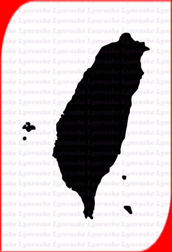 Silueta de Taiwán SVG svg dxf Cricut Silhouette Cut File | Etsy México