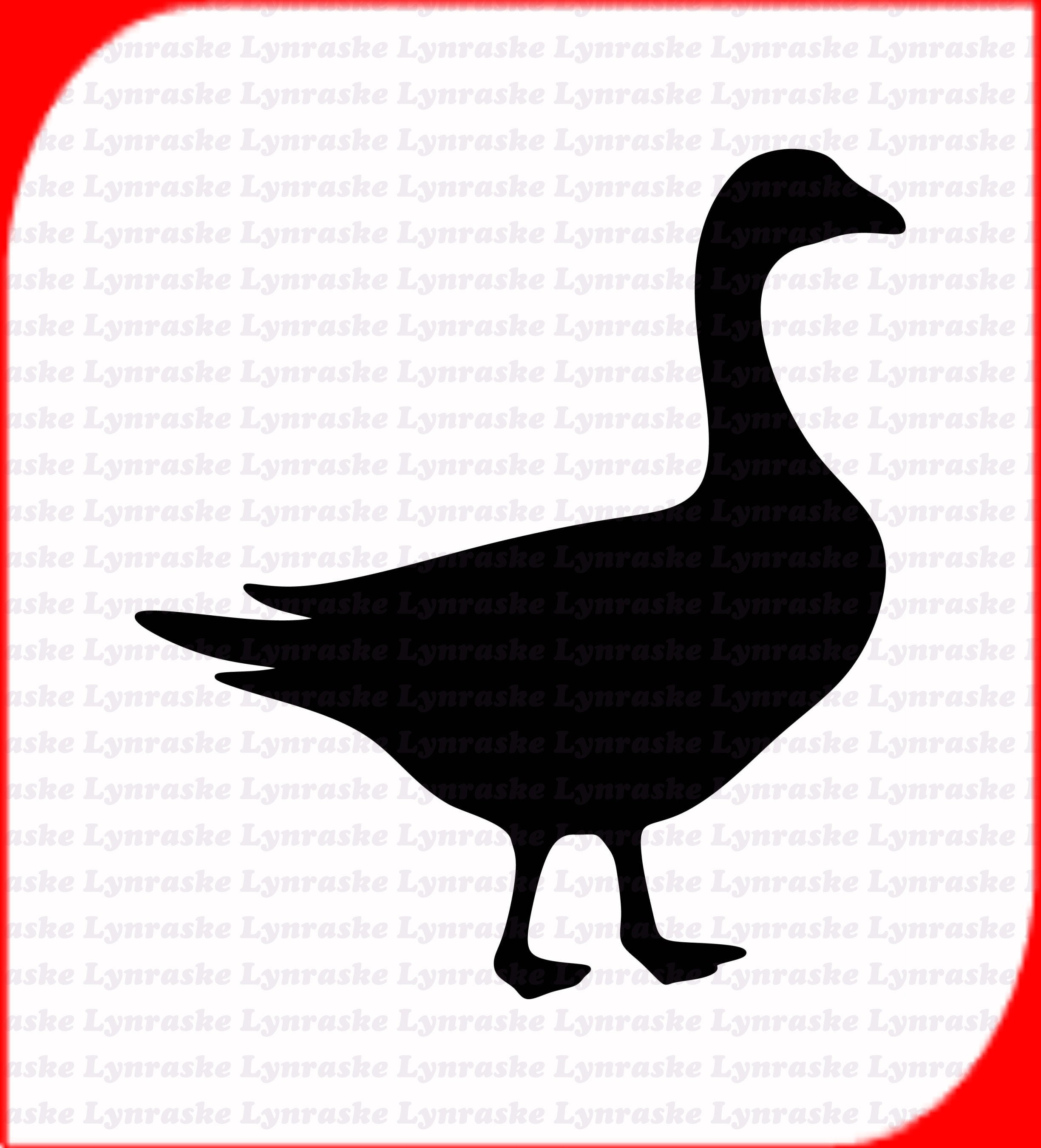 Goose Silhouette SVG, Svg, Dxf, Cricut, Silhouette Cut File, Instant ...
