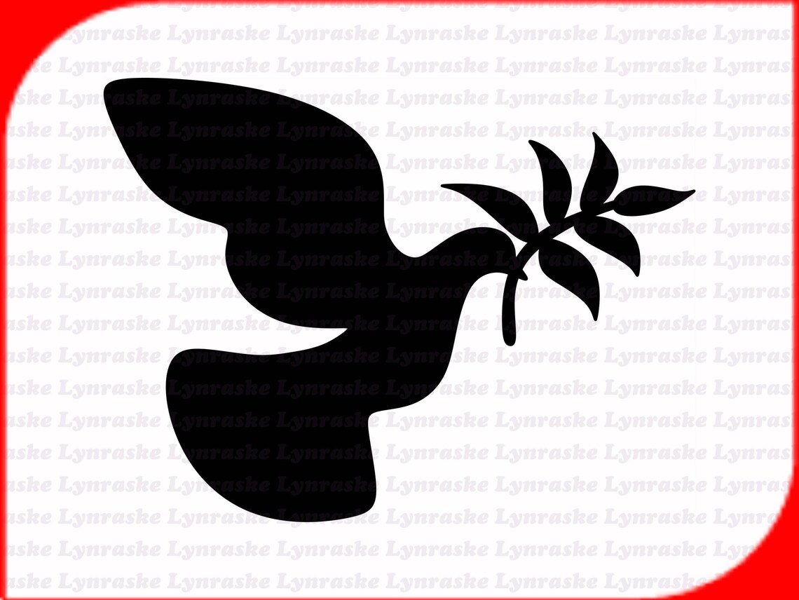 Peace Dove Silhouette SVG Svg Dxf Cricut Silhouette Cut - Etsy