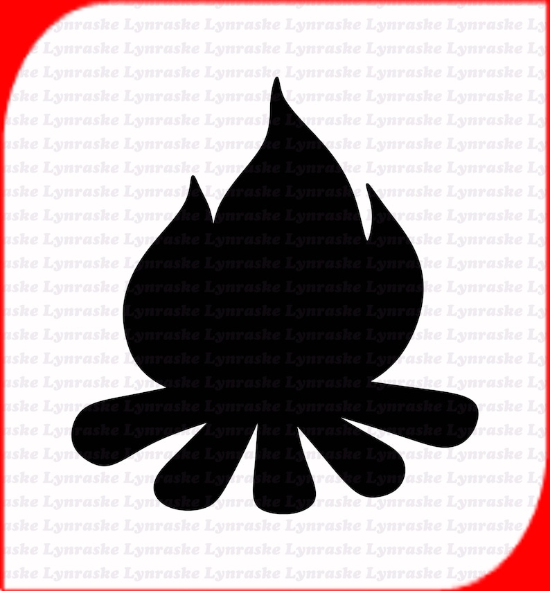 Campfire Silhouette SVG Svg Dxf Cricut Silhouette Cut - Etsy