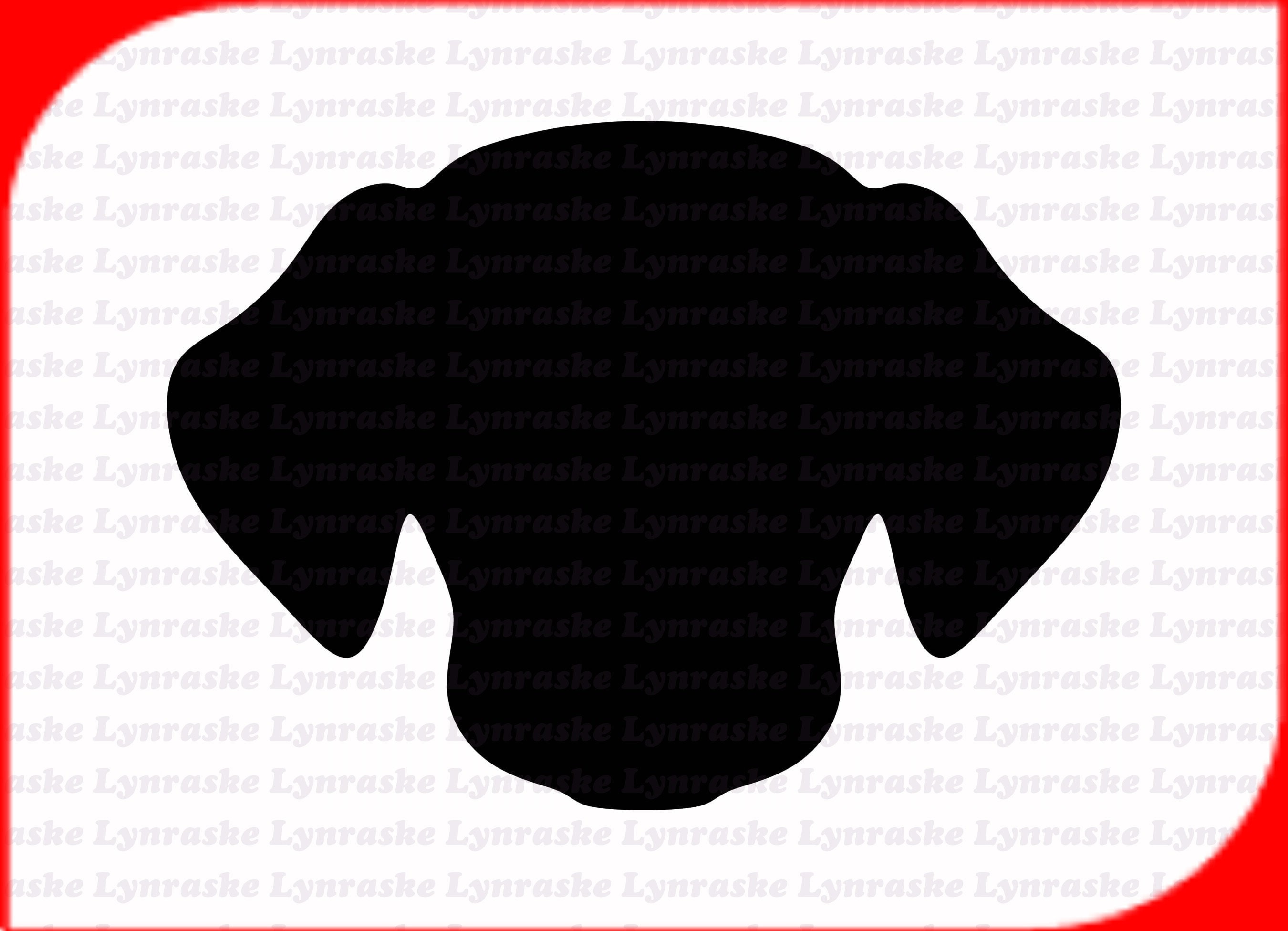 Hund Kopf Silhouette SVG, Svg, Dxf, Cricut, Silhouette geschnitten ...