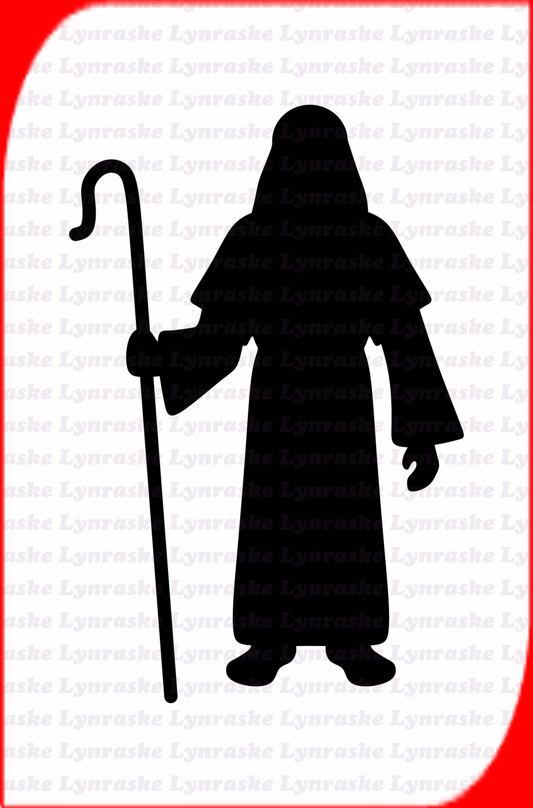 Shepherd Silhouette SVG, Svg, Dxf, Cricut, Silhouette Cut File, Instant ...