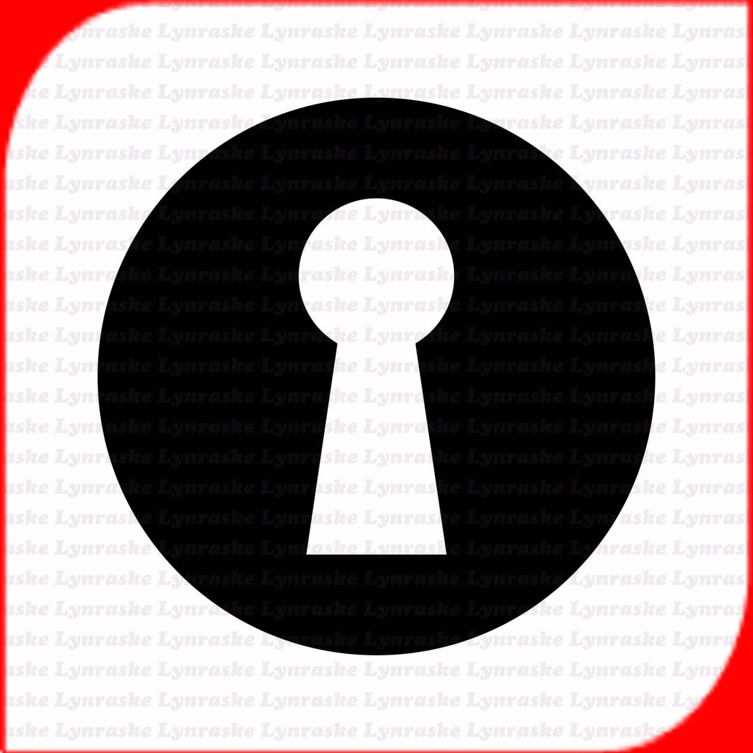 Key Hole Silhouette SVG, Svg, Dxf, Cricut, Silhouette Cut File, Instant ...