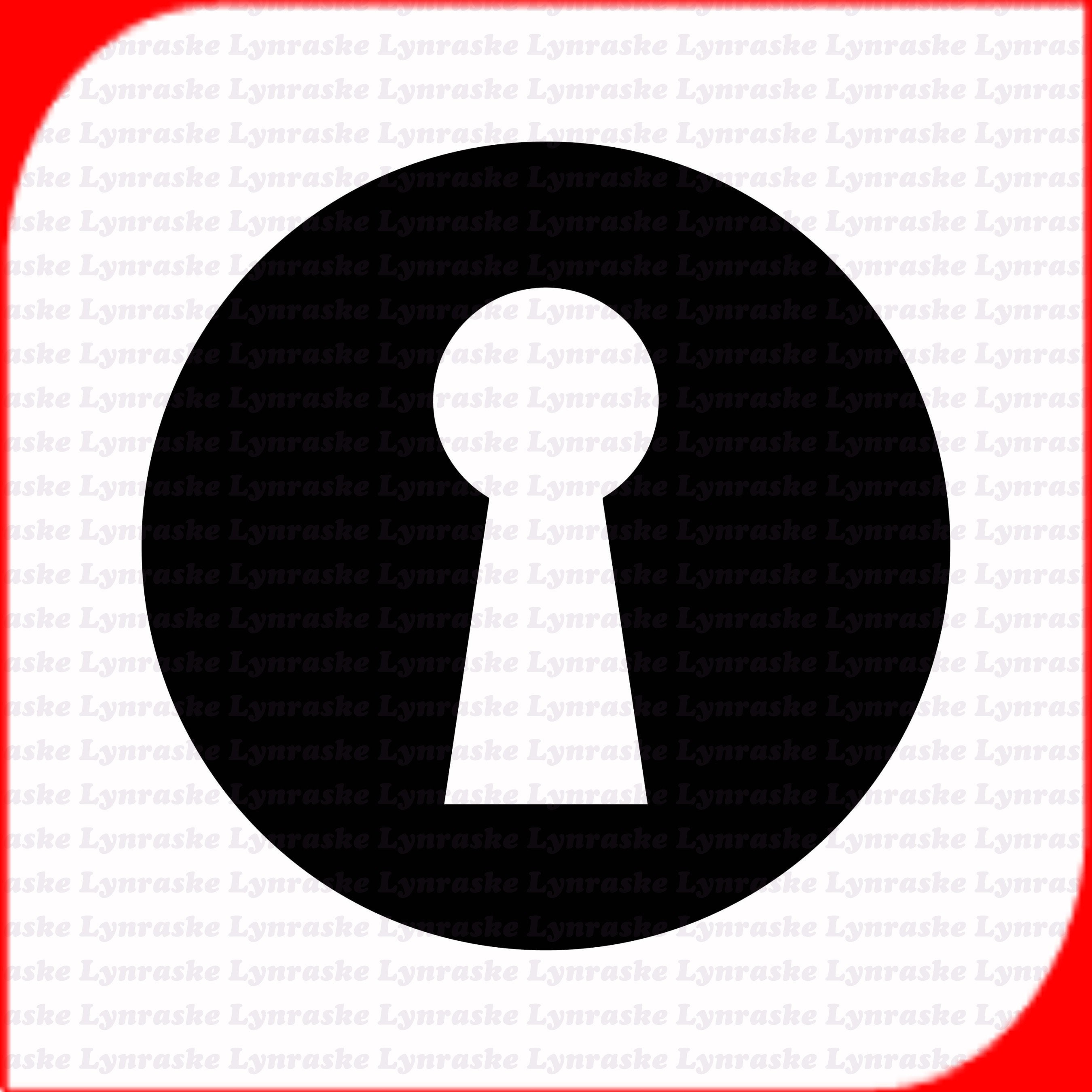 Key Hole Silhouette SVG, Svg, Dxf, Cricut, Silhouette Cut File, Instant ...