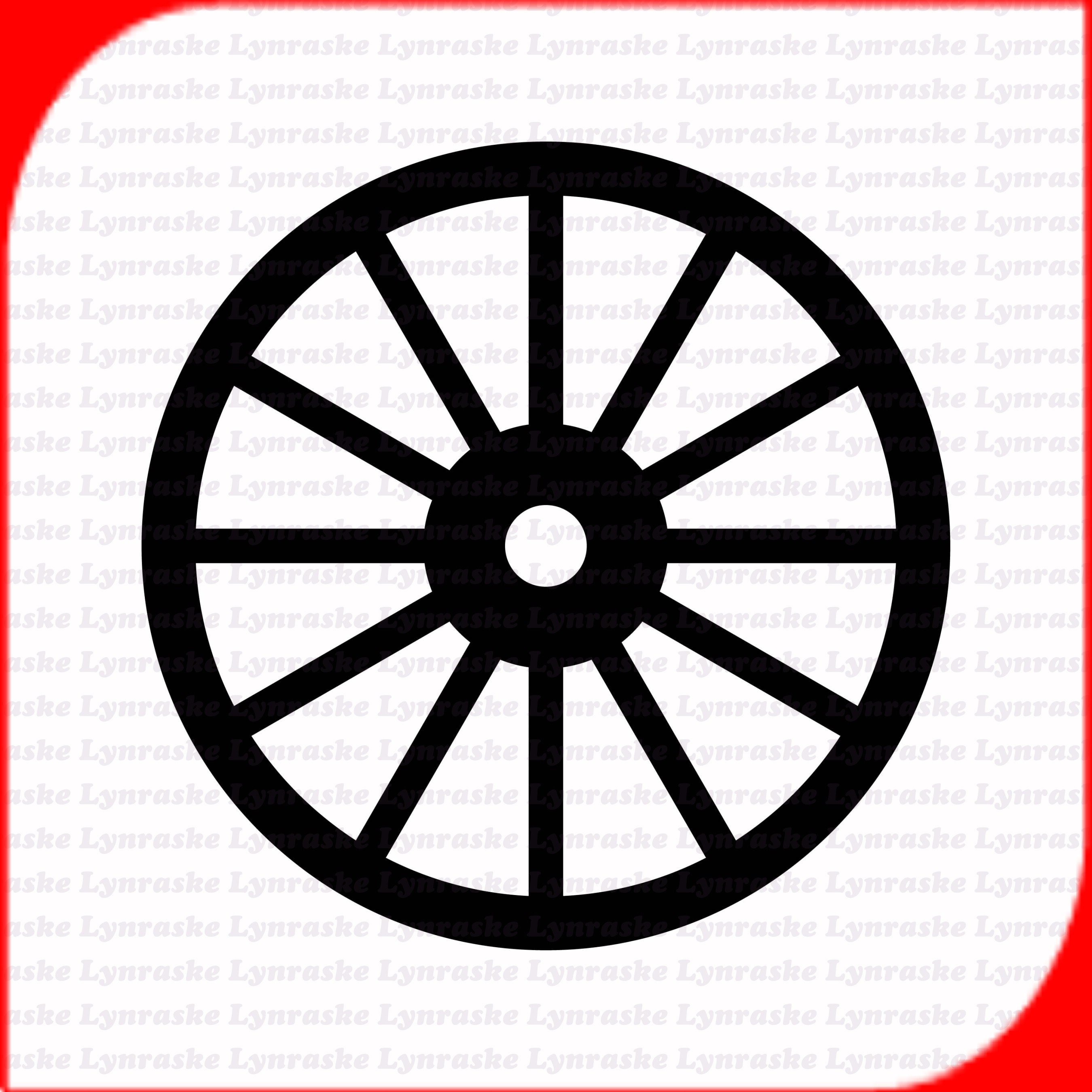 Wheel Silhouette SVG, Svg, Dxf, Cricut, Silhouette Cut File, Instant ...