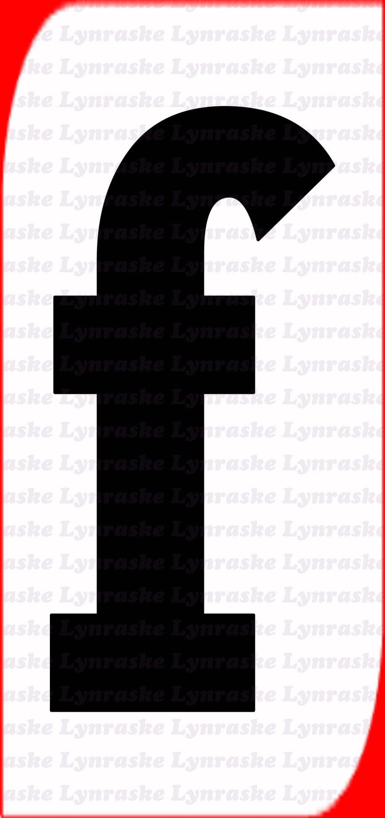 Lowercase Letter F Silhouette SVG, Svg, Dxf, Cricut, Silhouette Cut ...