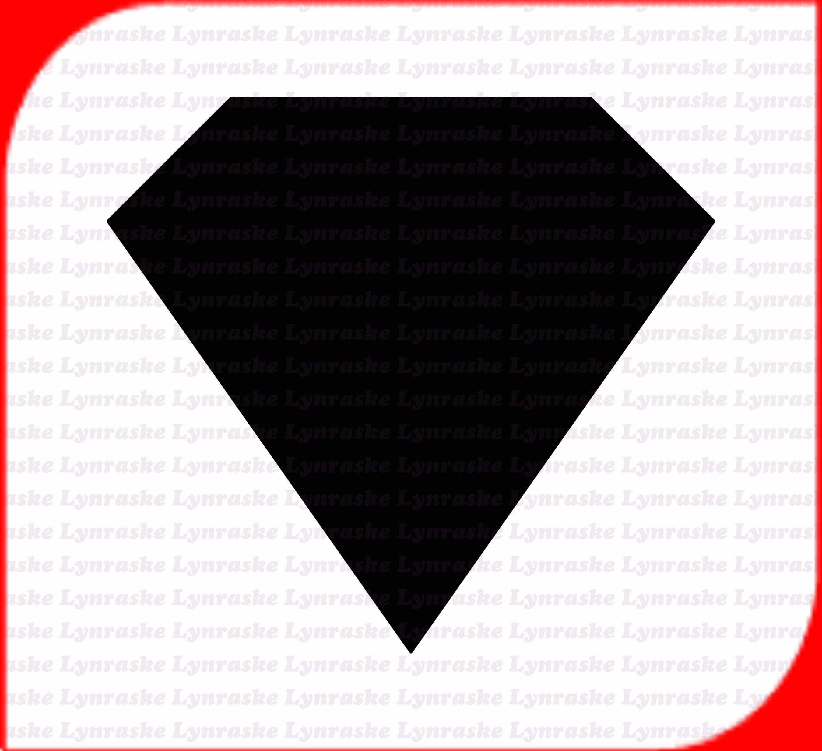 Superman Diamond Shape Vector