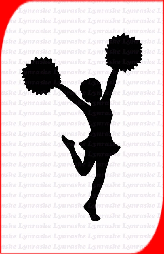 Cheerleader Silhouette SVG Svg Dxf Cricut Silhouette Cut | Etsy