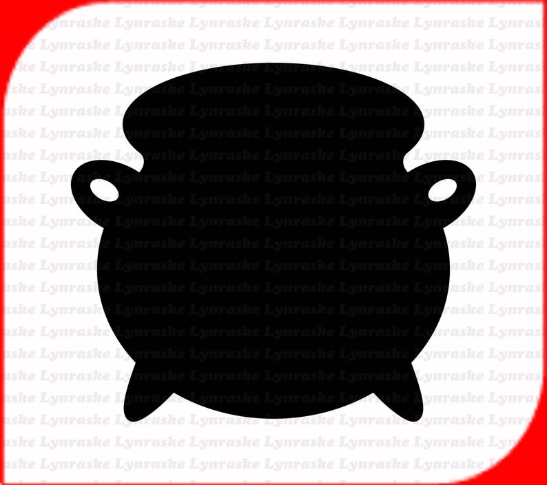 Witches Cauldron Silhouette SVG Svg Dxf Cricut Silhouette - Etsy