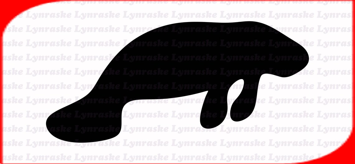 Manatee Silhouette SVG Svg Dxf Cricut Silhouette Cut File | Etsy