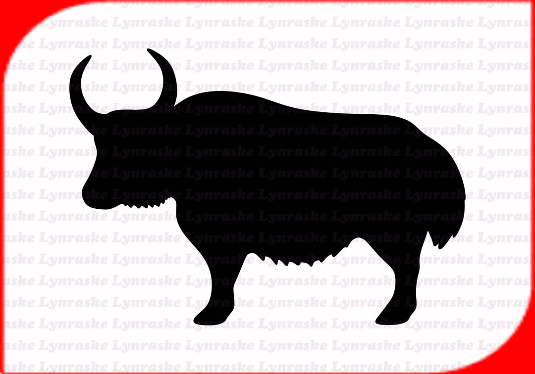 Yak Silhouette SVG, Svg, Dxf, Cricut, Silhouette Cut File, Instant ...
