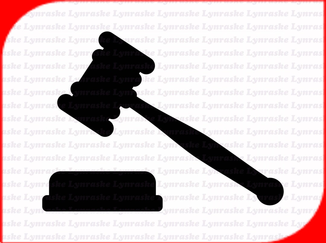 Gavel Silhouette SVG, Svg, Dxf, Cricut, Silhouette Cut File, Instant ...
