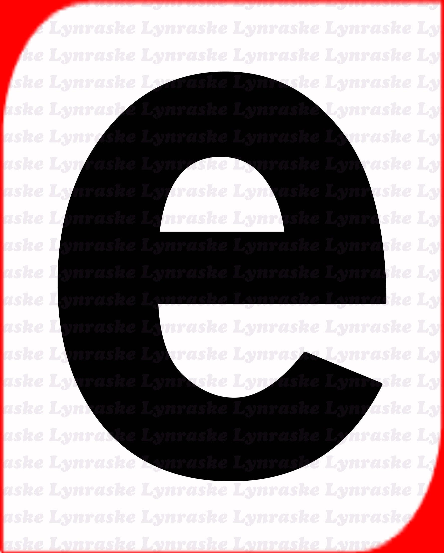 Letter E Lowercase