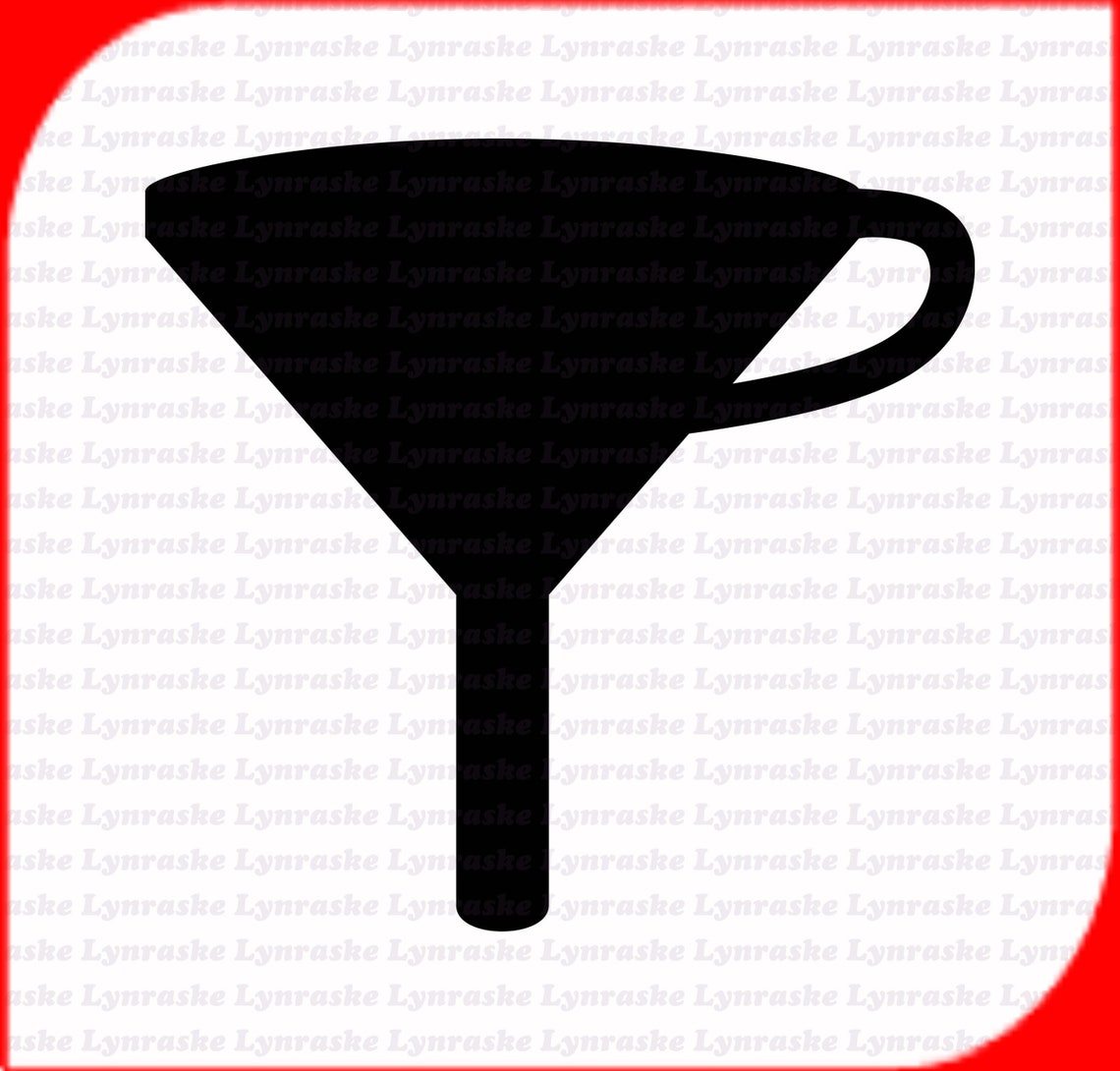 Funnel Silhouette SVG, Svg, Dxf, Cricut, Silhouette Cut File, Instant ...