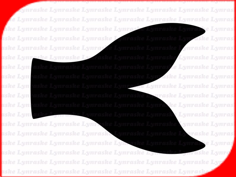 Fish Tail Silhouette SVG svg dxf Cricut Silhouette Cut | Etsy