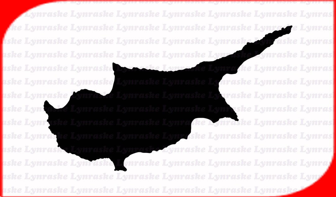 Cyprus Silhouette SVG, Svg, Dxf, Cricut, Silhouette Cut File, Instant ...