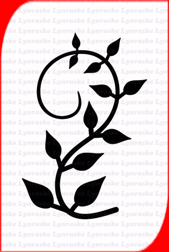 Vine Silhouette SVG Svg Dxf Cricut Silhouette Cut File | Etsy