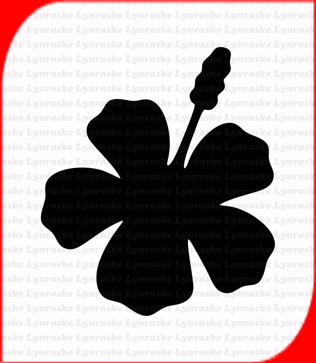 Hibiscus Silhouette SVG, Svg, Dxf, Cricut, Silhouette Cut File, Instant ...