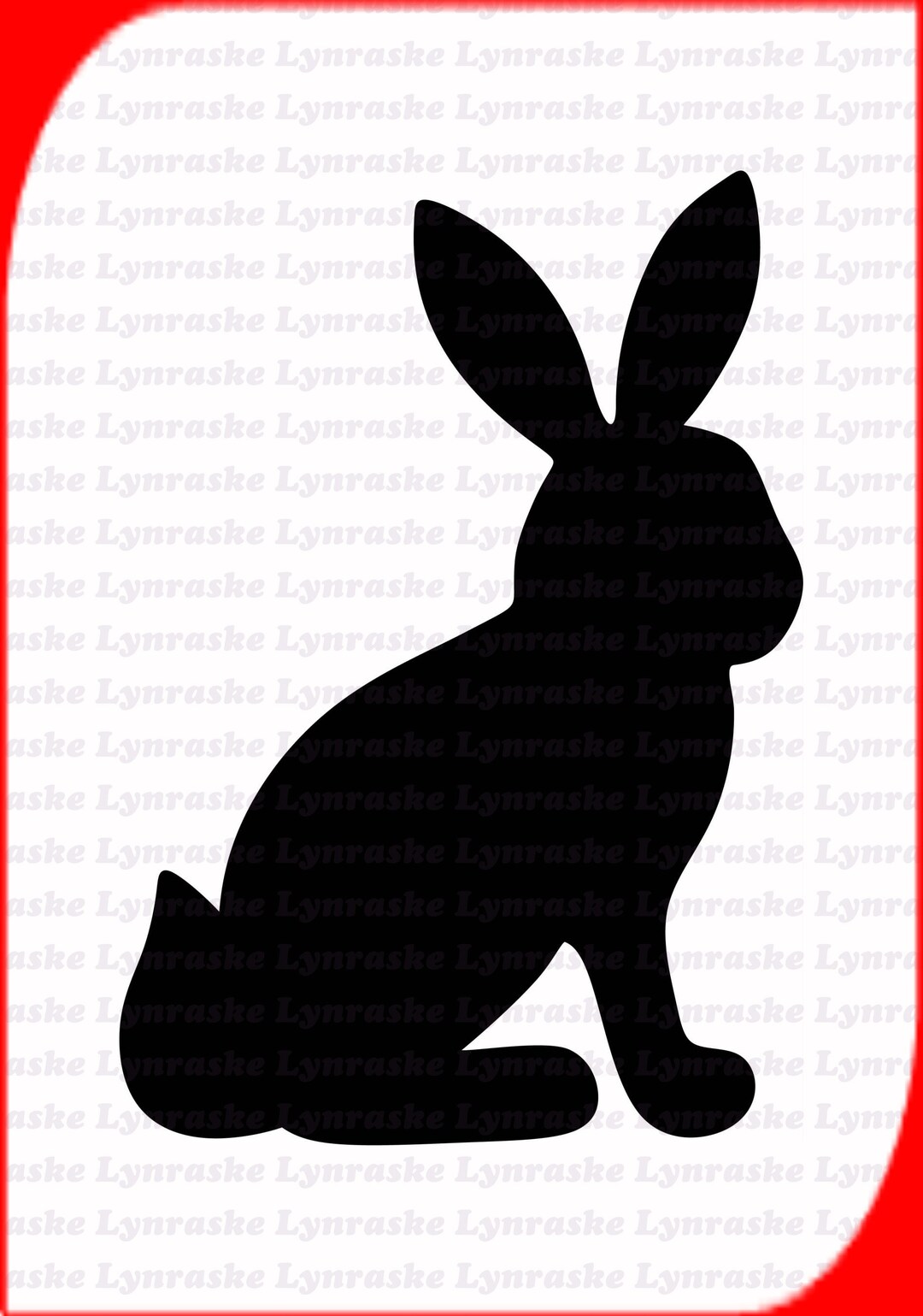 Sitting Bunny Silhouette SVG, Svg, Dxf, Cricut, Silhouette Cut File ...