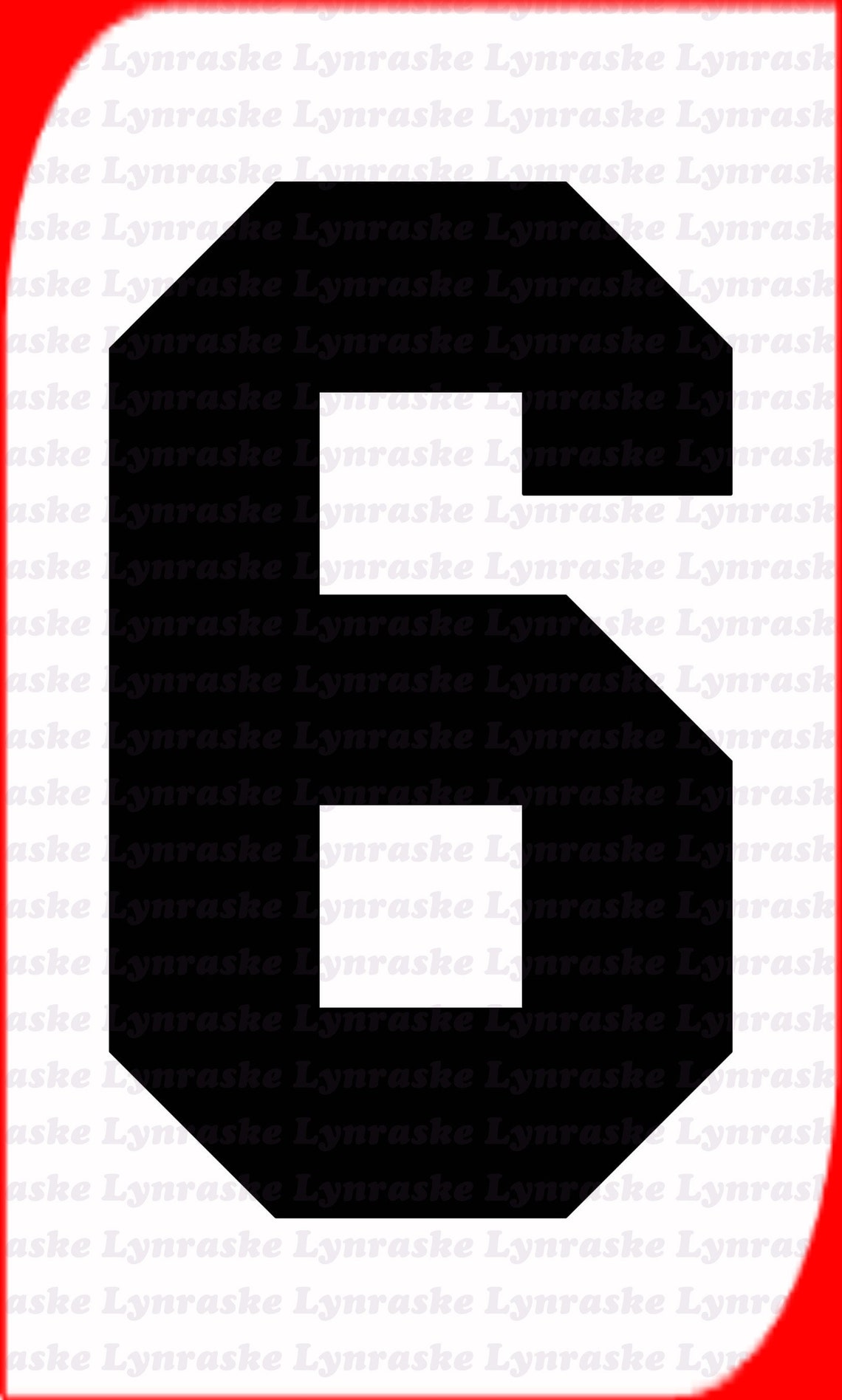 Number 6 Silhouette SVG Svg Dxf Cricut Silhouette Cut - Etsy
