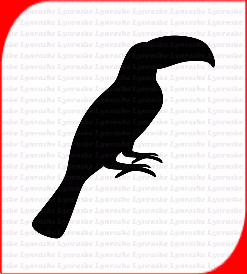 Toucan Silhouette SVG, Svg, Dxf, Cricut, Silhouette Cut File, Instant ...