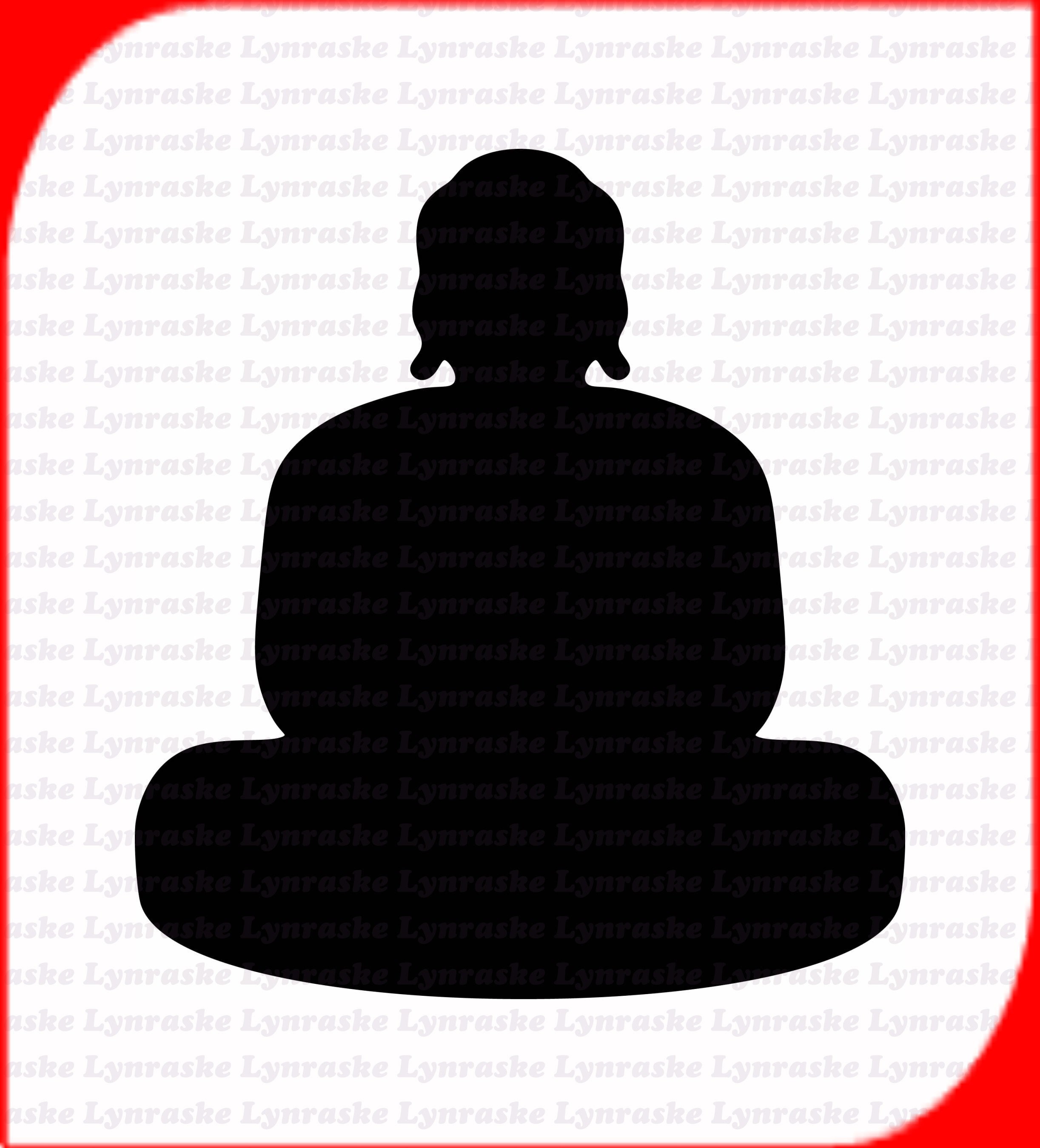 Buddha Silhouette SVG, Svg, Dxf, Cricut, Silhouette Cut File, Instant ...