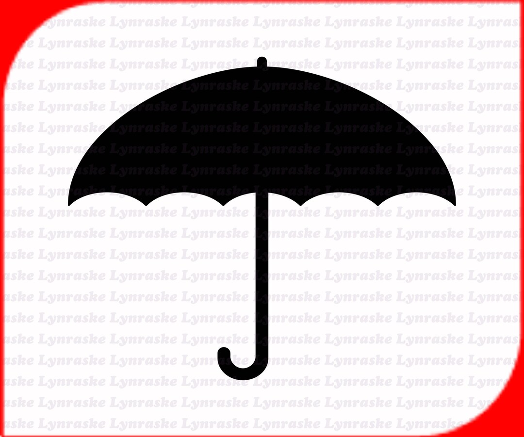 Umbrella Silhouette SVG, Svg, Dxf, Cricut, Silhouette Cut File, Instant ...