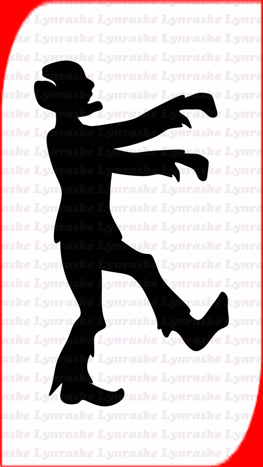 Zombie Silhouette SVG, Svg, Dxf, Cricut, Silhouette Cut File, Instant ...