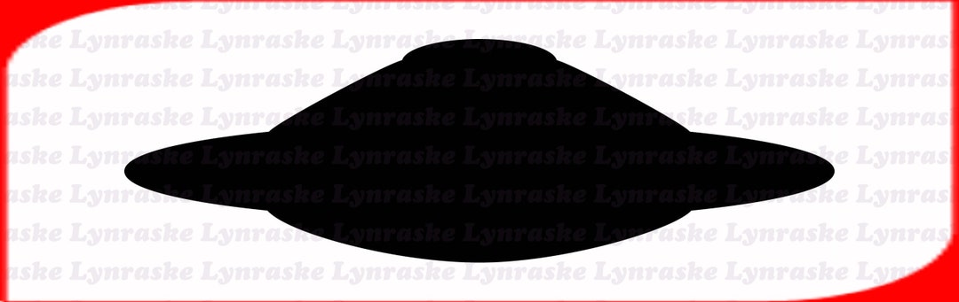 Flying Saucer Silhouette SVG, Svg, Dxf, Cricut, Silhouette Cut File ...