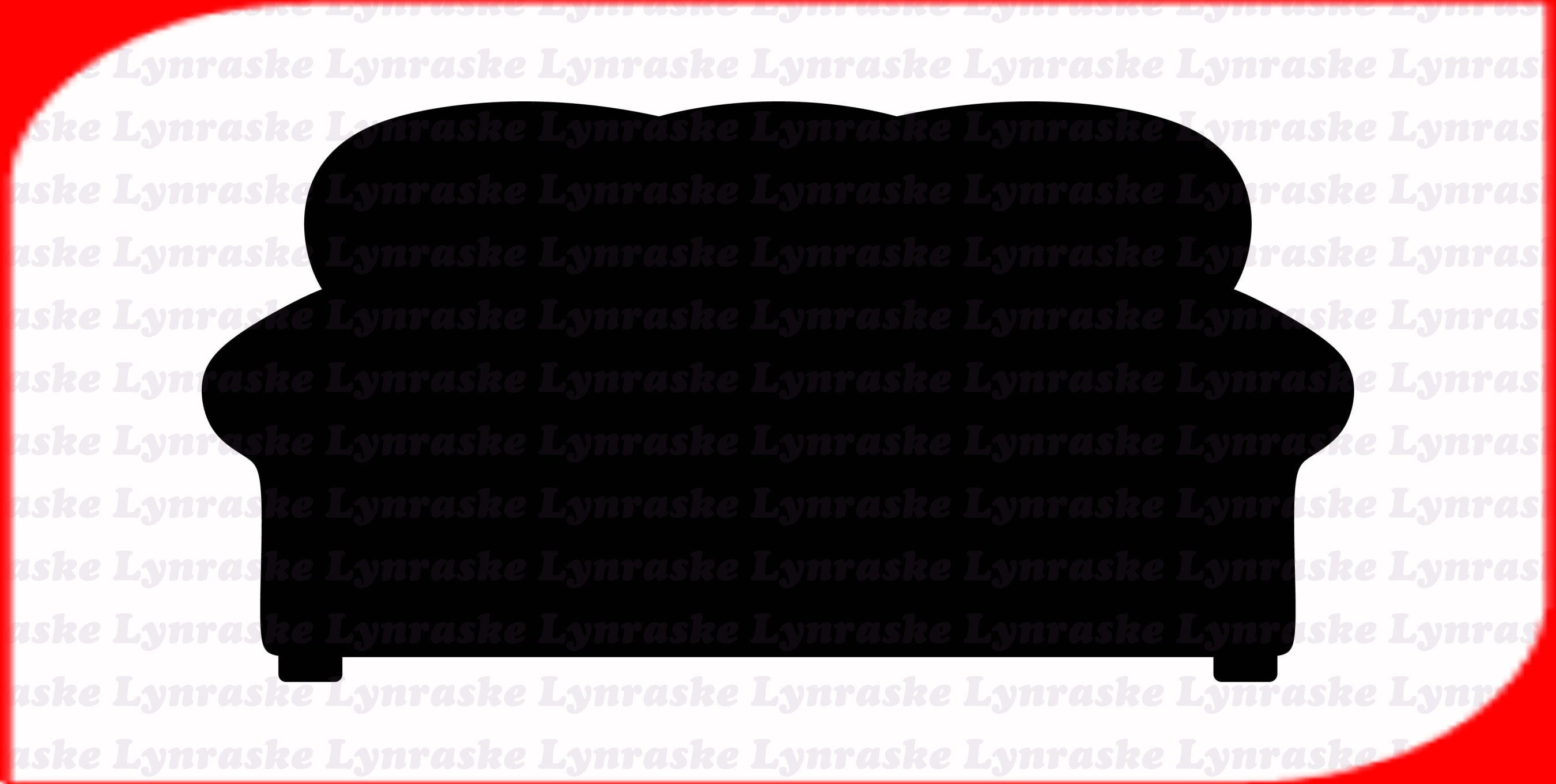 Couch Silhouette SVG svg dxf Cricut Silhouette Cut File | Etsy