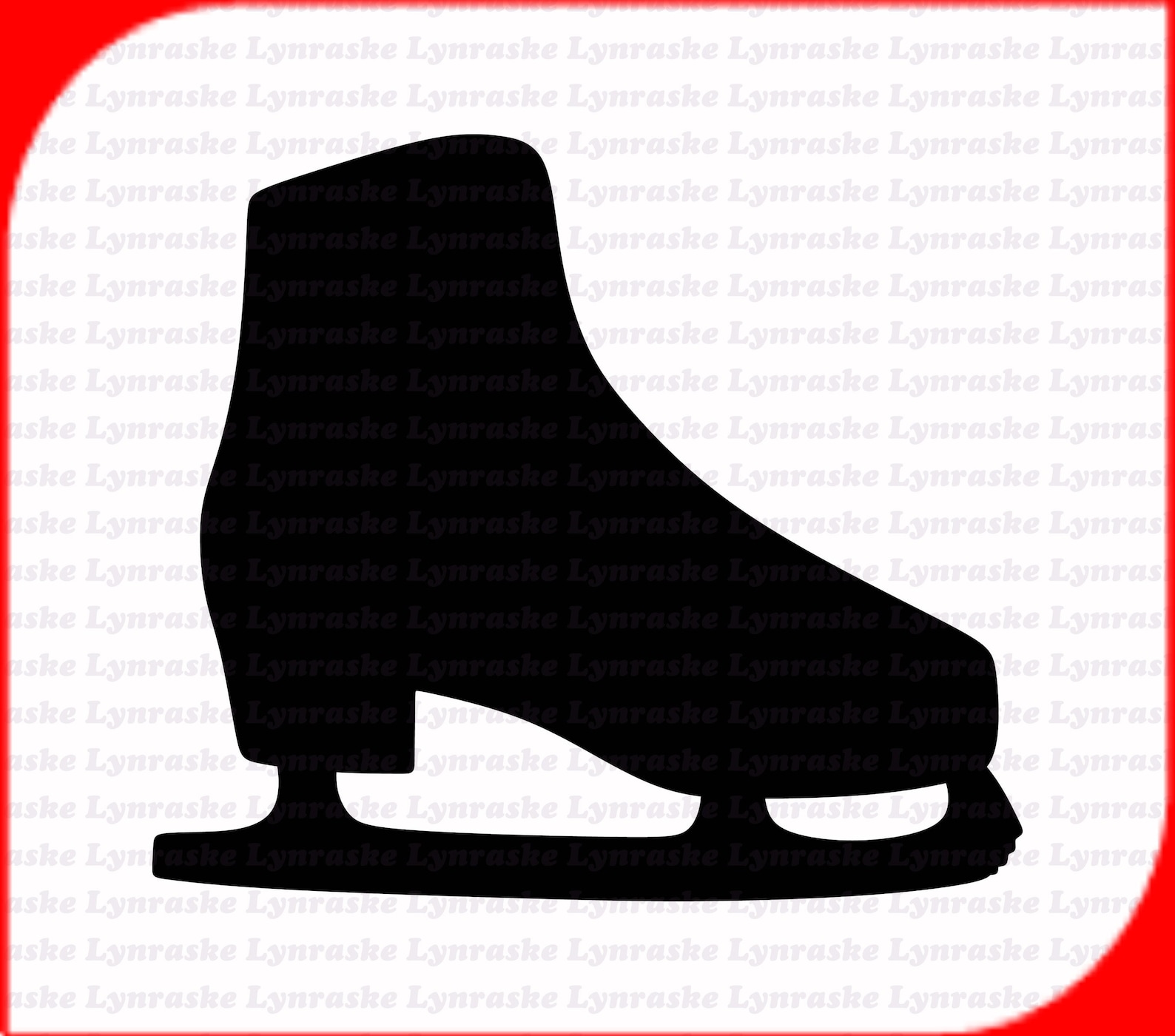 Ice Skate Silhouette SVG, Svg, Dxf, Cricut, Silhouette Cut File ...