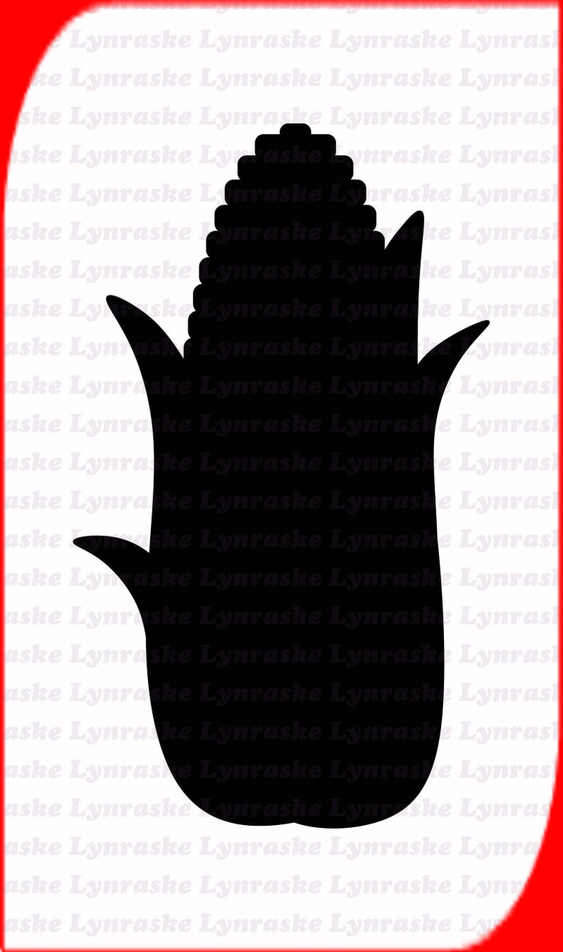 Corn Silhouette SVG, Svg, Dxf, Cricut, Silhouette Cut File, Instant ...