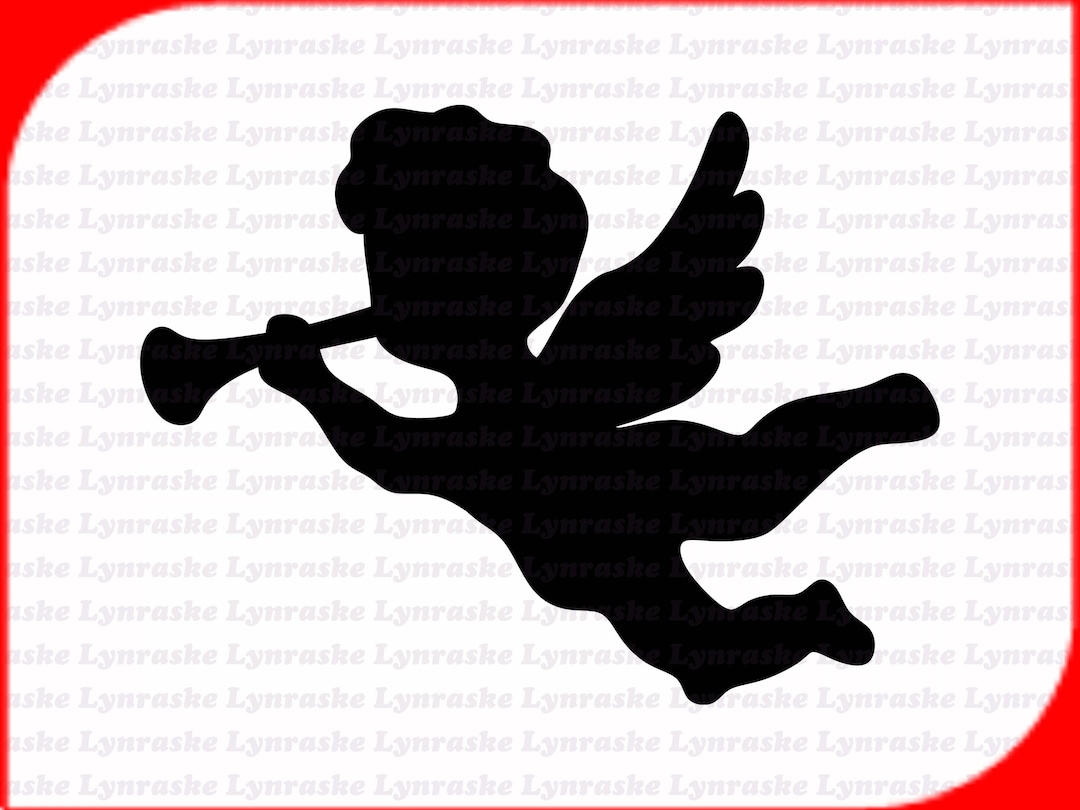 Cherub Silhouette SVG, Svg, Dxf, Cricut, Silhouette Cut File, Instant ...