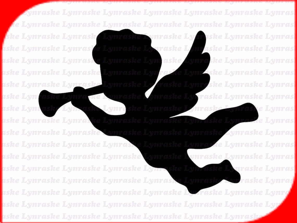 Cherub Silhouette SVG Svg Dxf Cricut Silhouette Cut File | Etsy