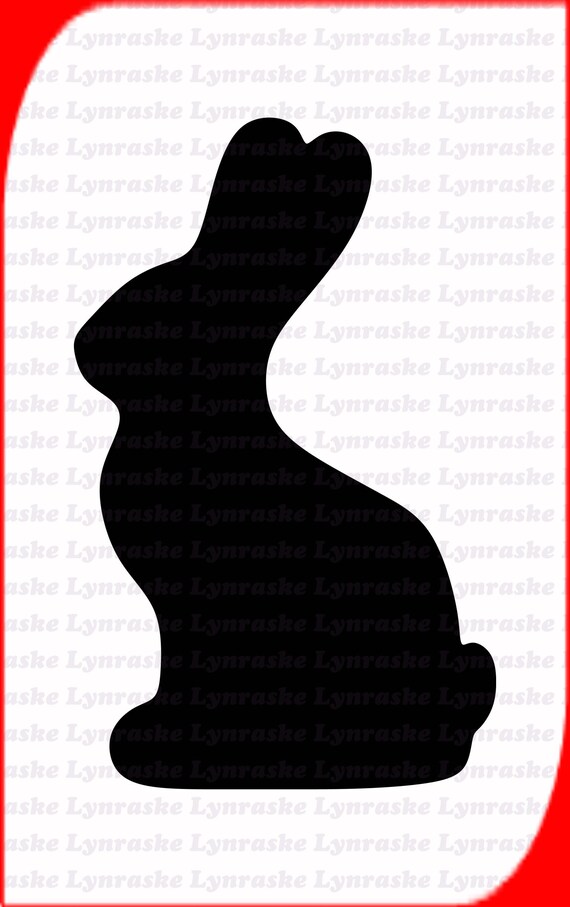 Chocolate Bunny Silhouette SVG Svg Dxf Cricut Silhouette | Etsy