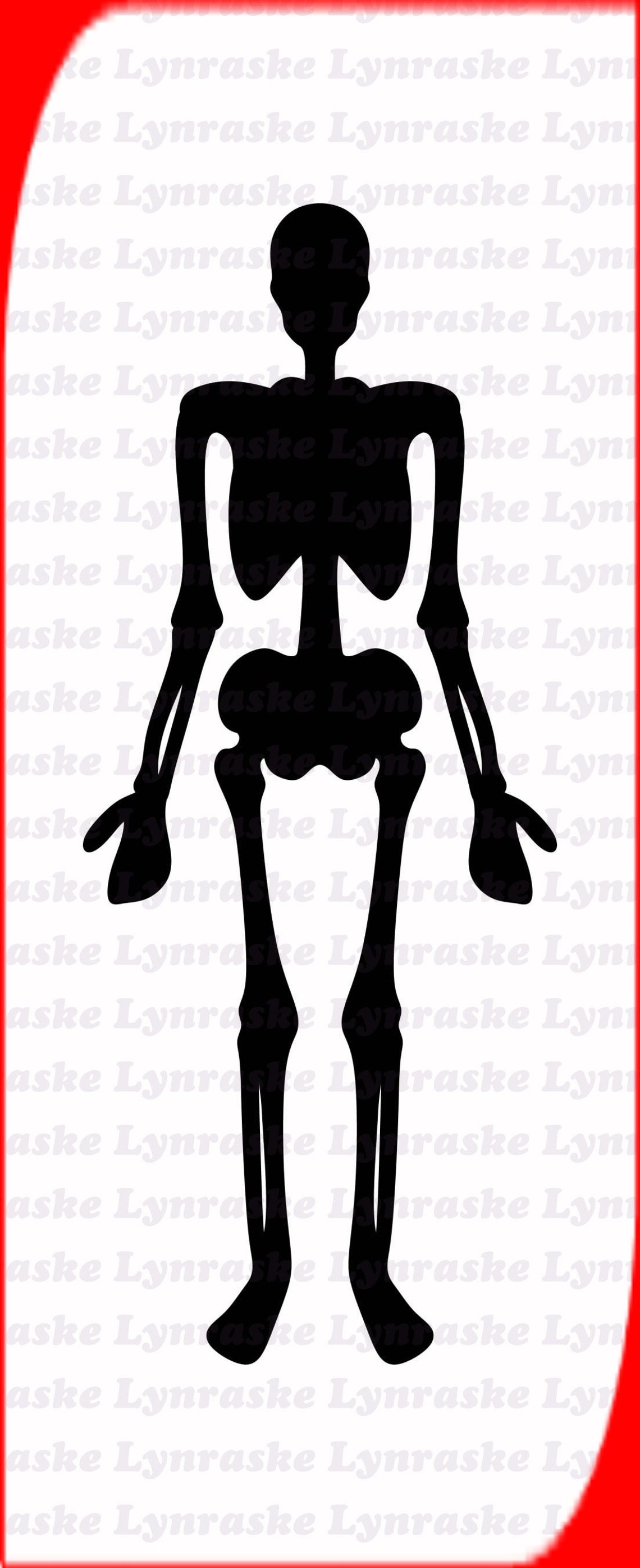 Skeleton Silhouette SVG, Svg, Dxf, Cricut, Silhouette Cut File, Instant ...