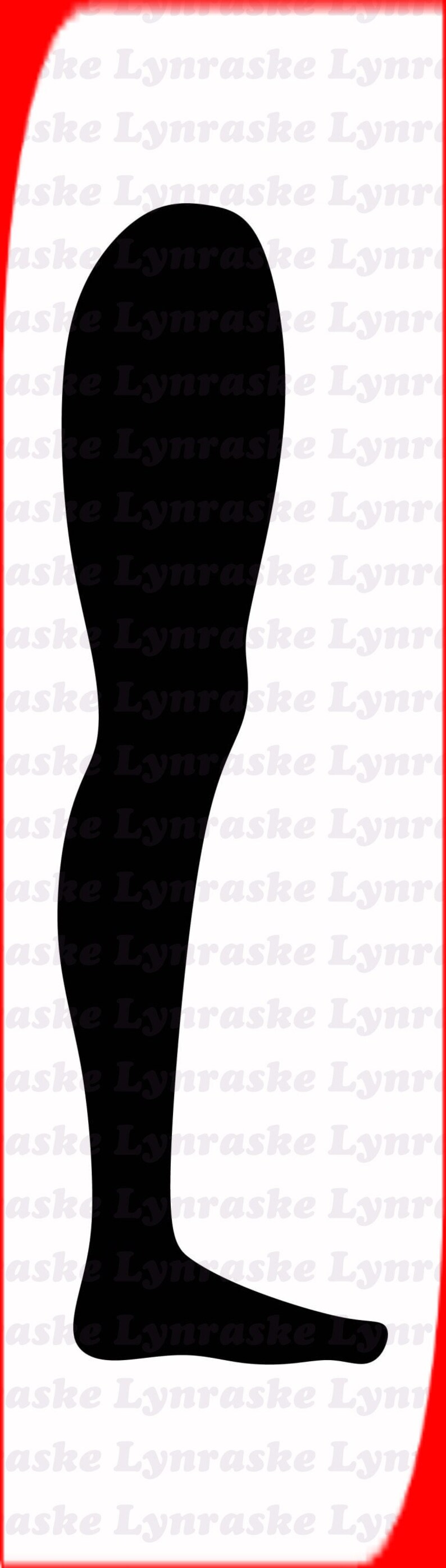 Leg Silhouette SVG, Svg, Dxf, Cricut, Silhouette Cut File, Instant ...
