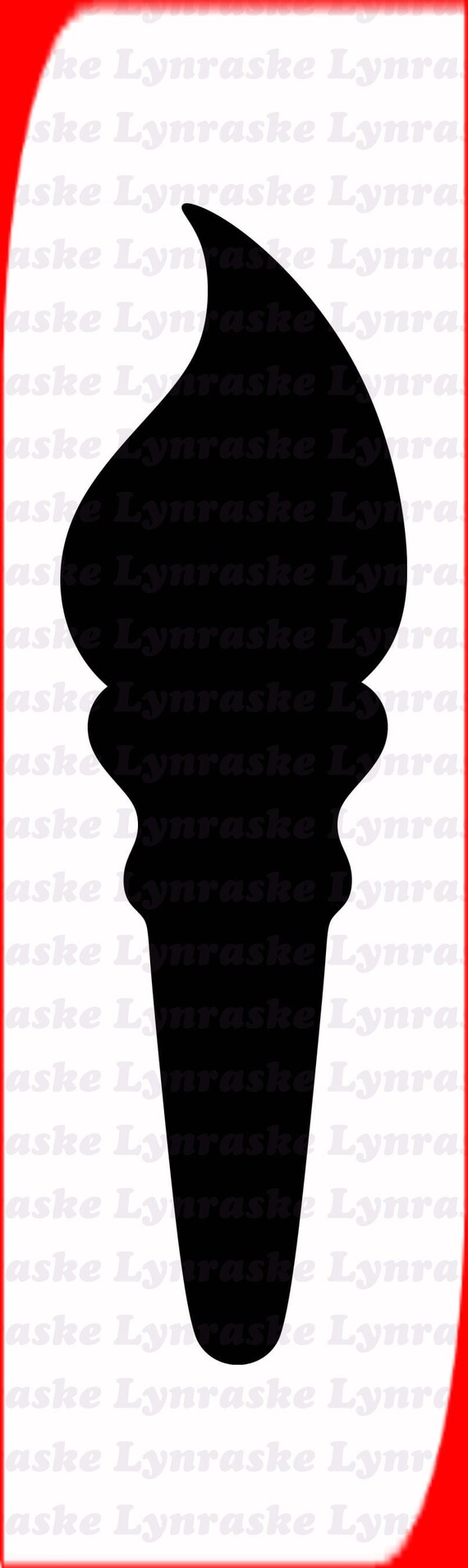 Silueta de la antorcha SVG svg dxf Cricut Silhouette Cut | Etsy México