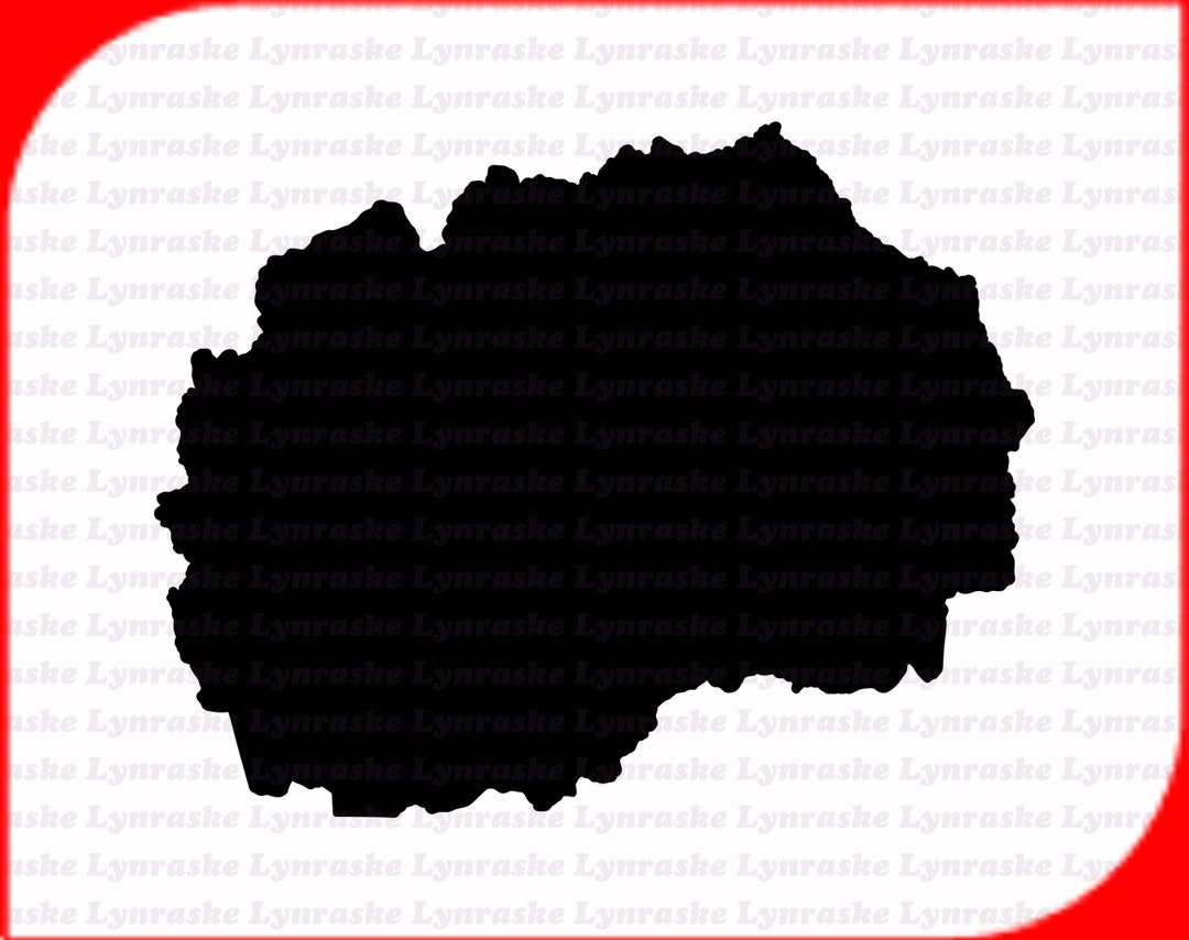 Macedonia Silhouette SVG, Svg, Dxf, Cricut, Silhouette Cut File ...