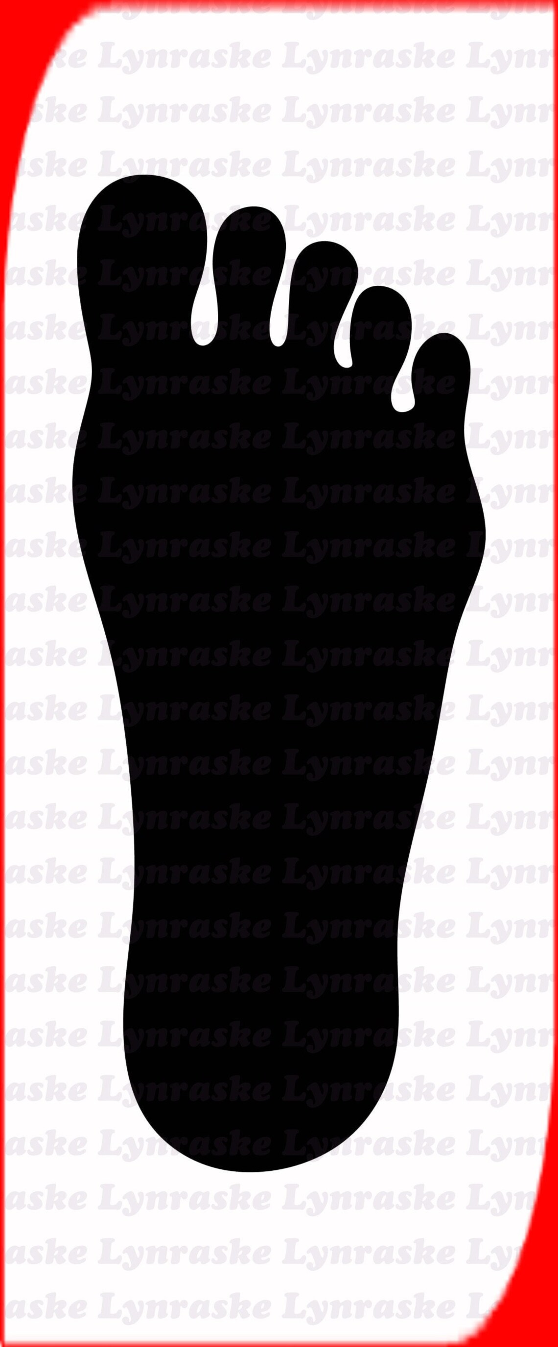 Foot Silhouette SVG Svg Dxf Cricut Silhouette Cut File - Etsy