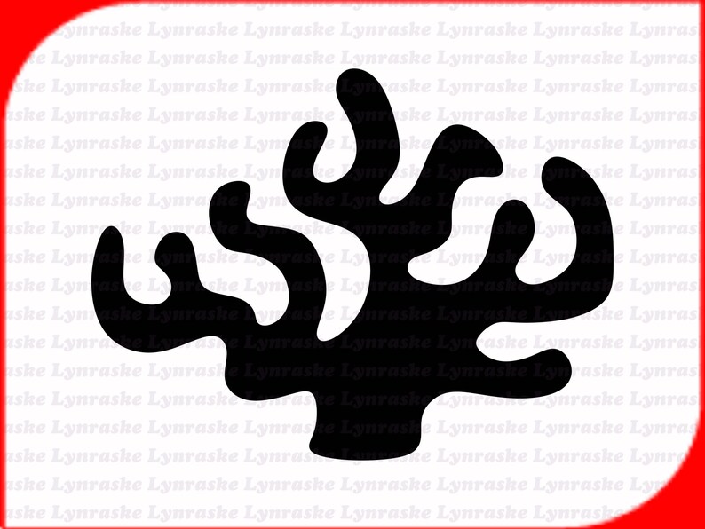 Coral Silhouette SVG, Svg, Dxf, Cricut, Silhouette Cut File, Instant ...
