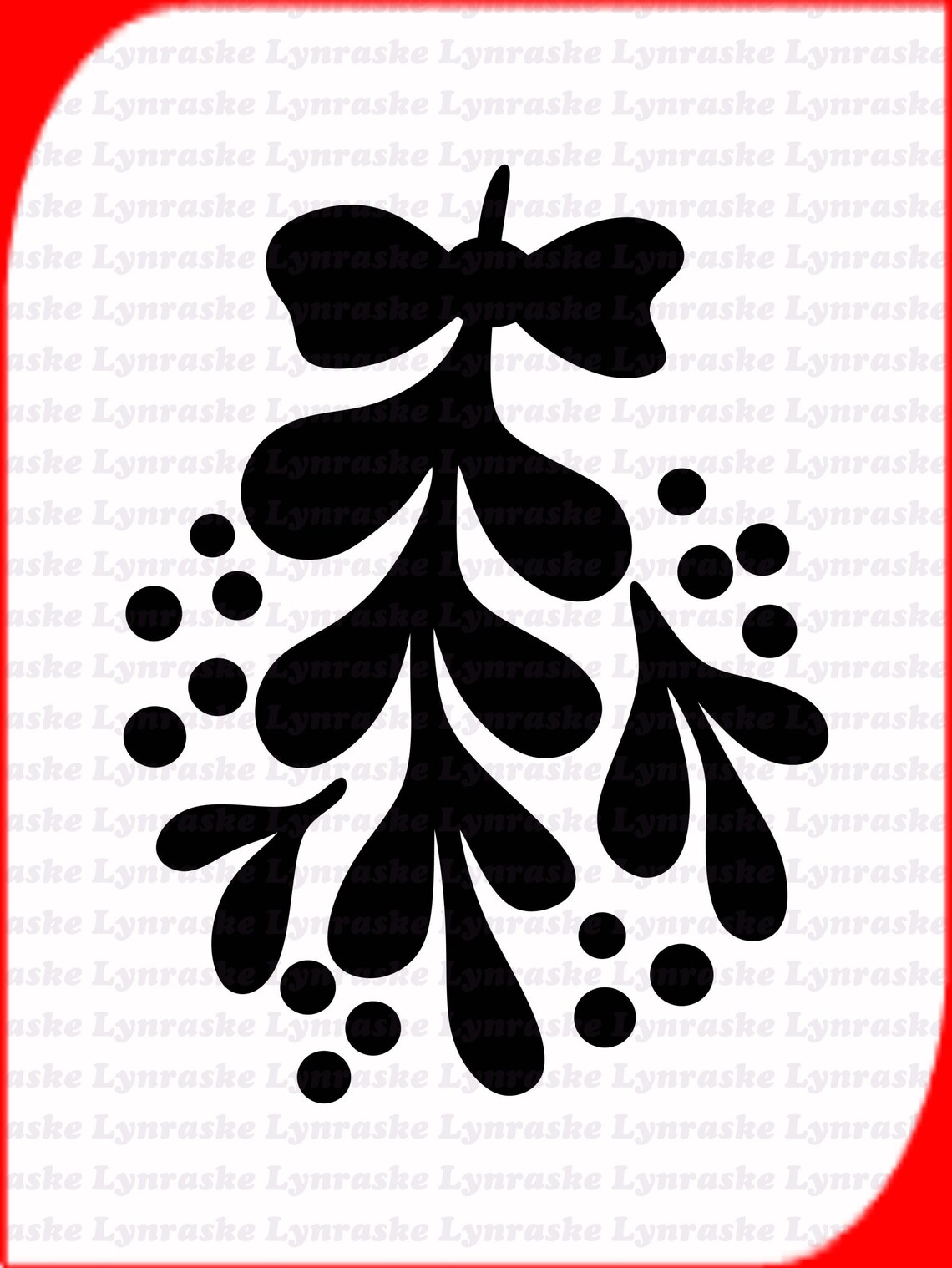Mistletoe Silhouette SVG Svg Dxf Cricut Silhouette Cut | Etsy