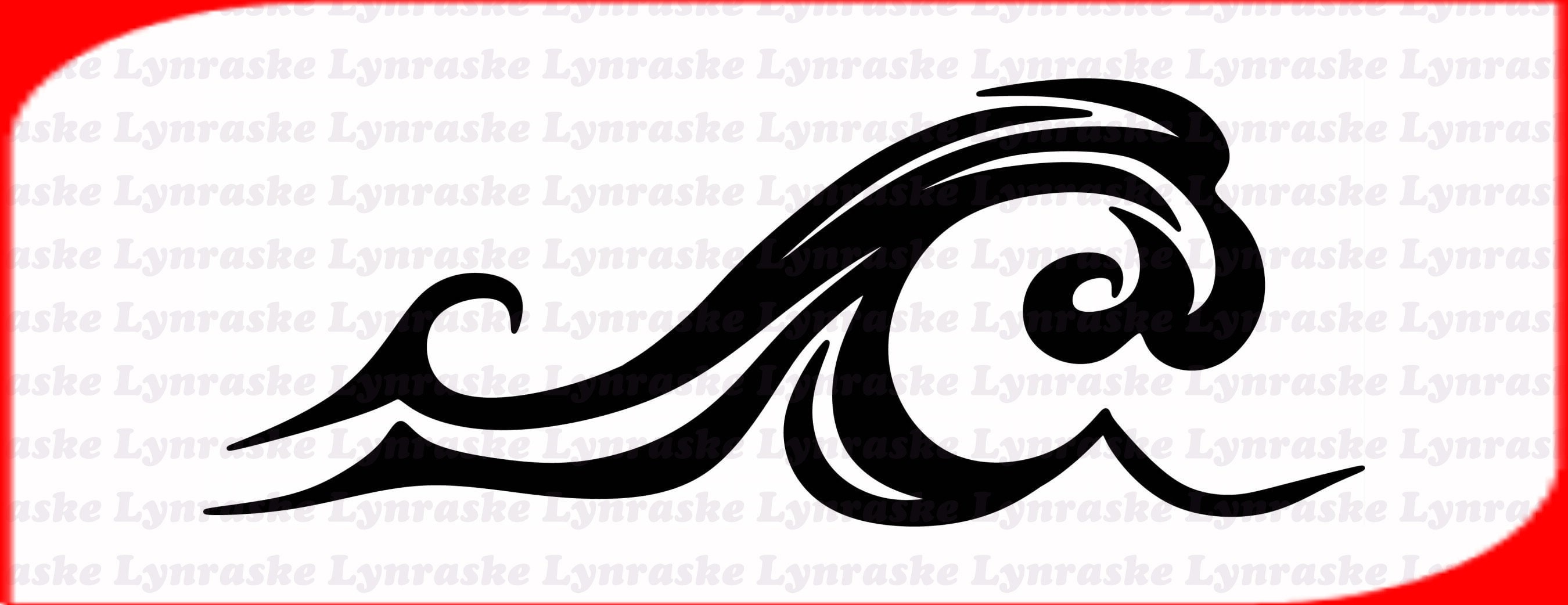 Wave Silhouette SVG Svg Dxf Cricut Silhouette Cut File - Etsy